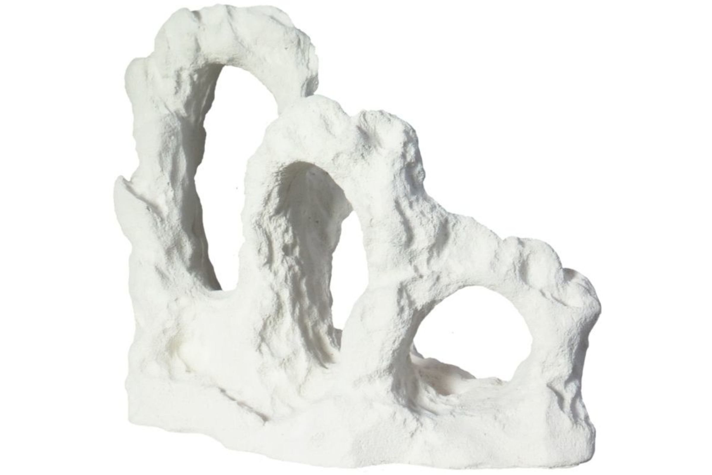 Variogart Lochgestein M II Weiß – Deko für Aquarium & Terrarium